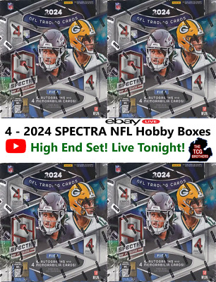 Seattle Seahawks Break #656 SPECTRA Football x4 2024 Hobby Box Half ...