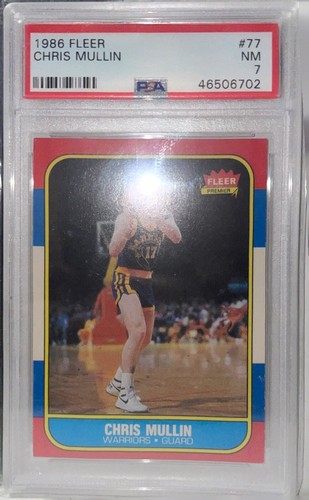 1986 FLEER #77 CHRIS MULLIN RC WARRIORS HOF PSA 7 | eBay