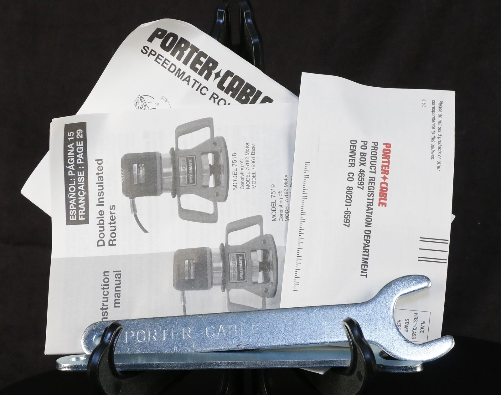 PORTER-CABLE 7518 15A 3 1/4-HP Speedmatic 5 Speed Fixed Base Router ...