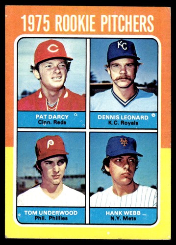 1975 Topps #615 1975 Rookie Pitchers (Darcy / Leonard / Underwood ...