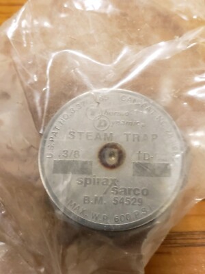 Spirax Sarco 54529 CAP Assembly for 3/8" TD-52 Steam Trap NEW IN BAG | eBay