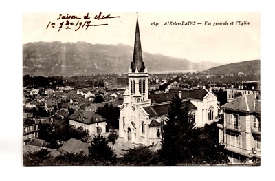 AIX LES BAINS - Vue générale et l'église (A6266) | eBay