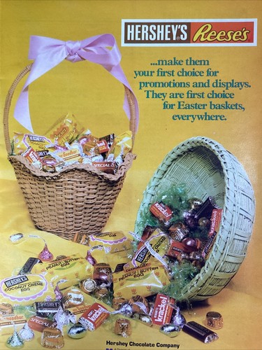 Hershey’s Easter Candy Print Ad Original Vintage 1980 Rare VHTF Reese’s ...