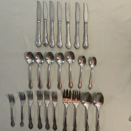 Oneida USA Stainless Flatware Odd Lot Of Arbor Rose True Rose Pieces | eBay