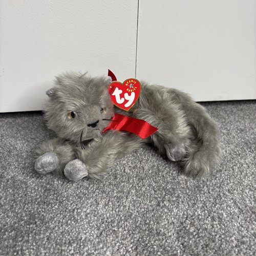 TY Original Beanie Baby BEANI / Gray Cat | eBay