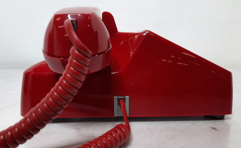Untested Vintage Style Red Cortelco Phone Desk 250047-VBA-20M | eBay