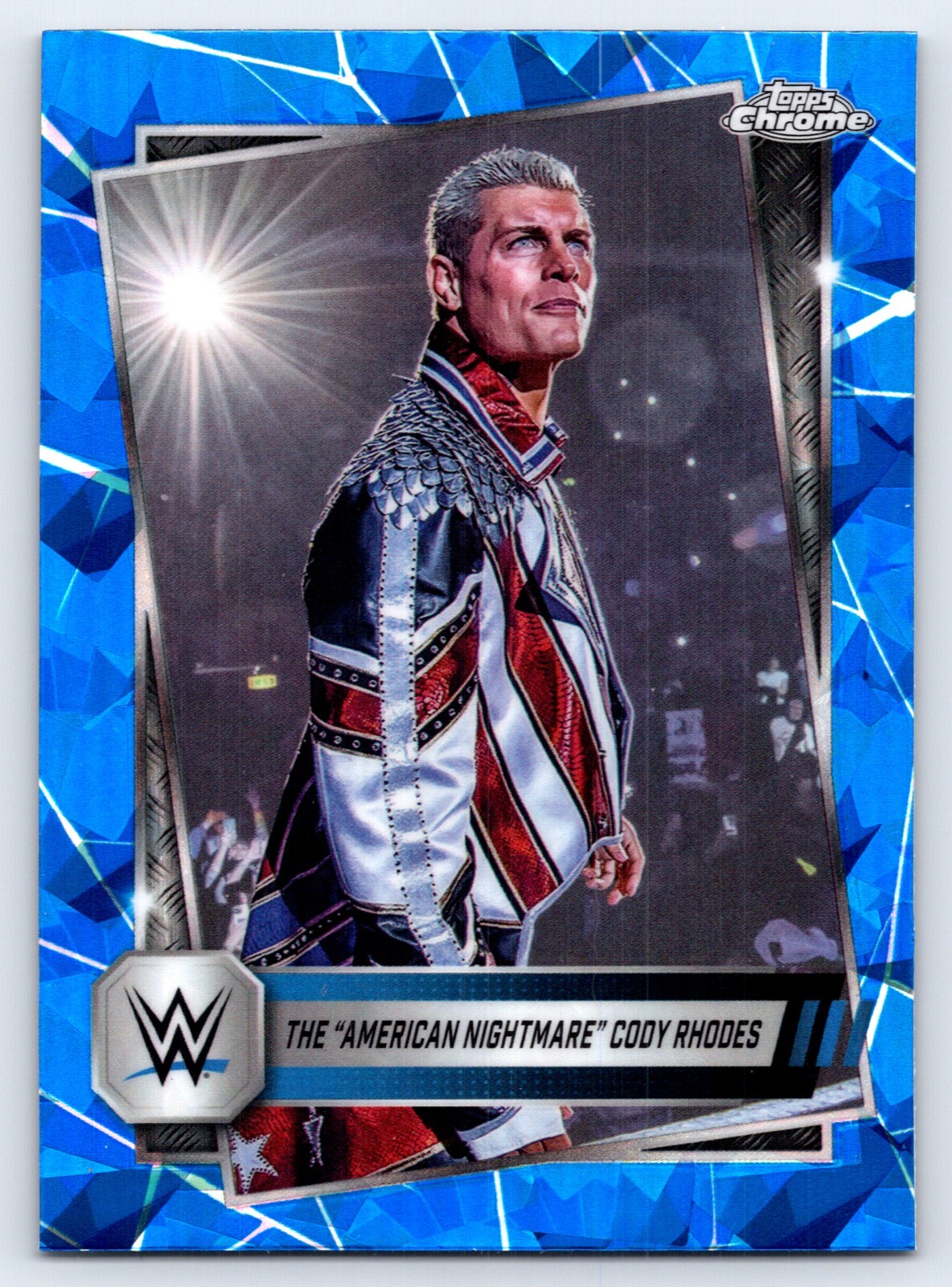 Cody Rhodes 2025 Topps Chrome WWE Sapphire Edition #1 Base Chrome ...