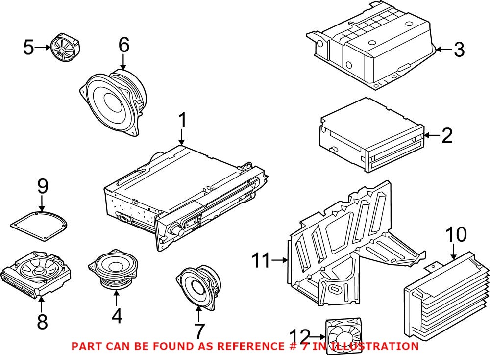 Genuine OEM Speaker for BMW 65139368386 | eBay