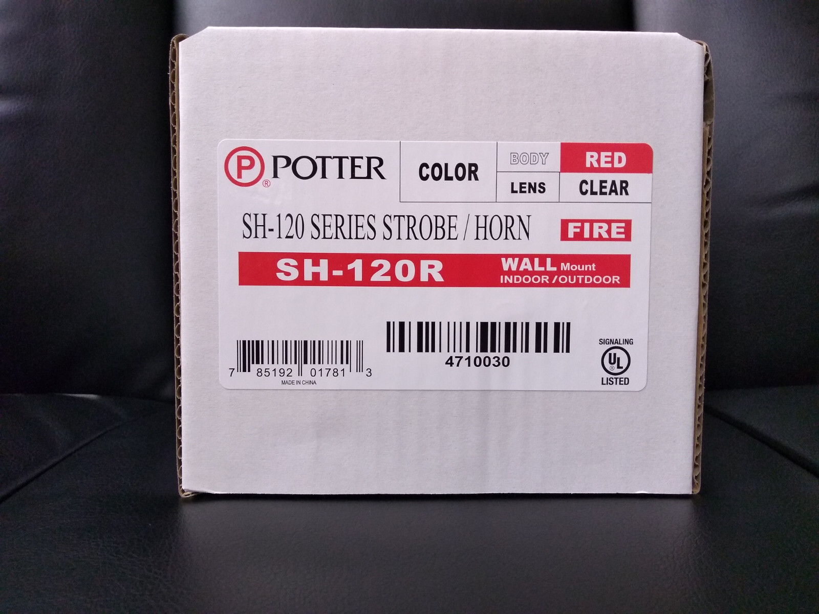 Weatherproof Horn/Strobe W/Back Box, 120 VAC, Red, Potter #SH-120R | eBay