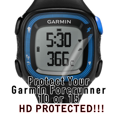 Garmin Forerunner 10 or 15 HD Clear Crystal Screen Protector anti ...