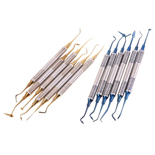 6Pcs/Kit Dental Composite Resin Filling Spatula Repair Tools Titanium ...