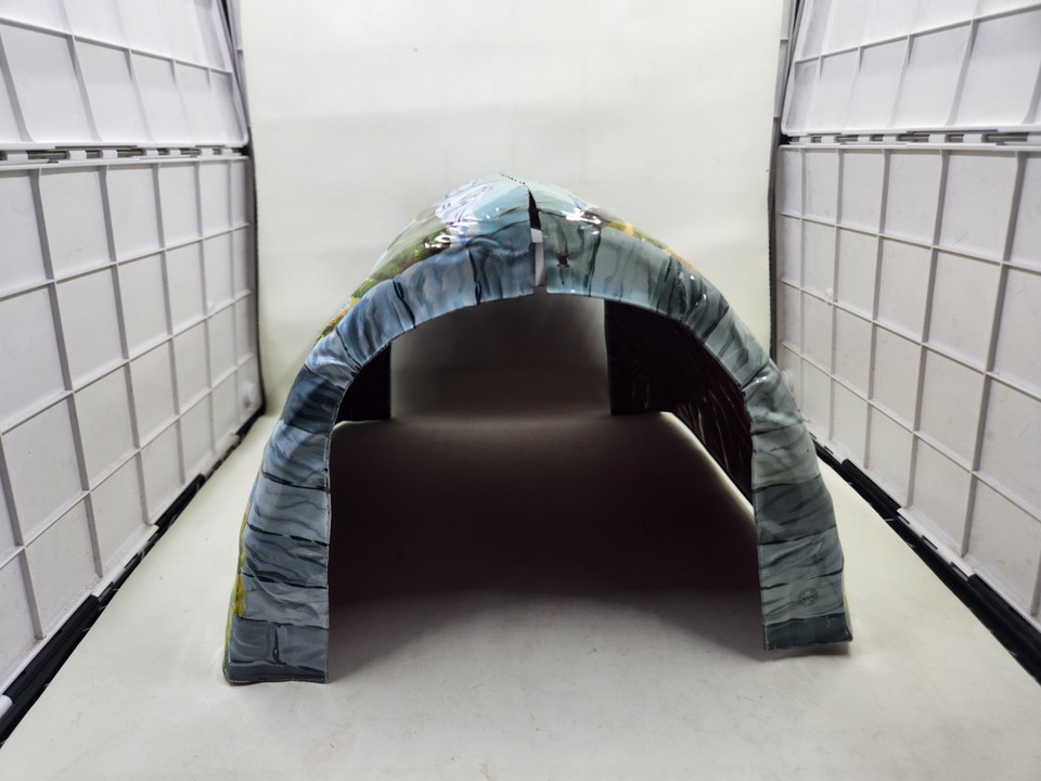 Two Marx Tin Litho Model Railroad RR O Scale Train Tunnel Brilliant ...