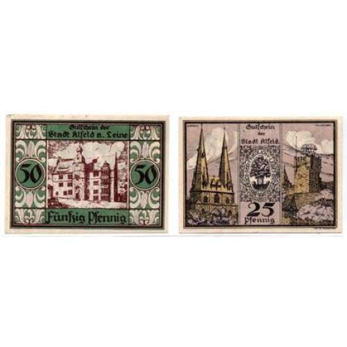 1921 Germany Alfeld Notgeld Set of 2 Notes (1527) | eBay