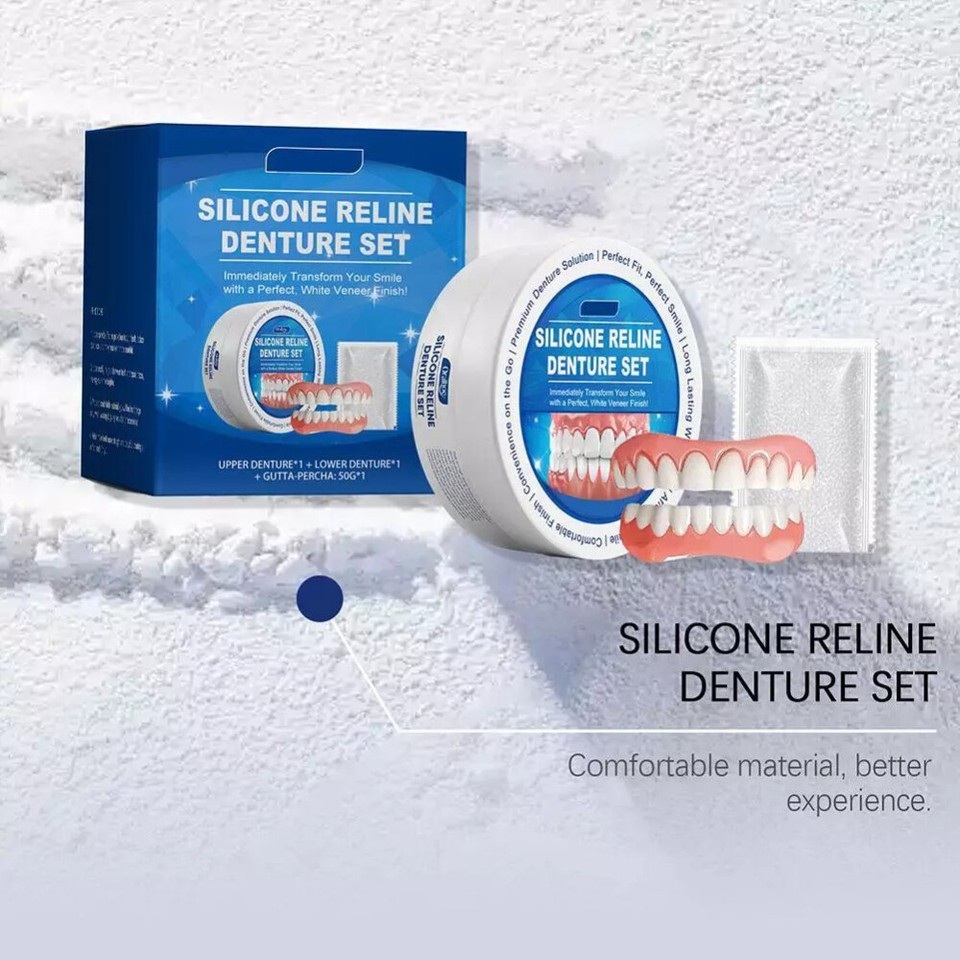 Silicone Reline Denture-Set, New Soft Denture Reline Kit Hot | eBay