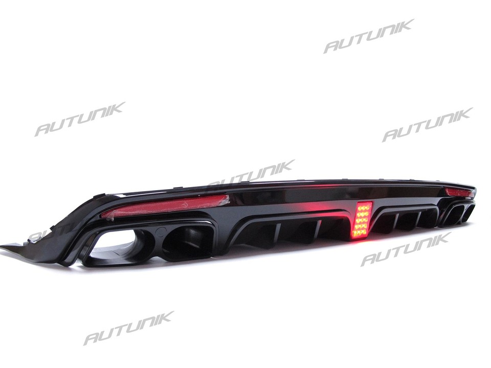 For Benz S-Class W222 S550 S500 AMG Sedan 14-17 Rear Bumper Diffuser w ...