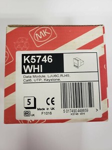 K5746 WHI MK Data Module, LJU6C, RJ45, Cat6, UTP, Keystone | eBay