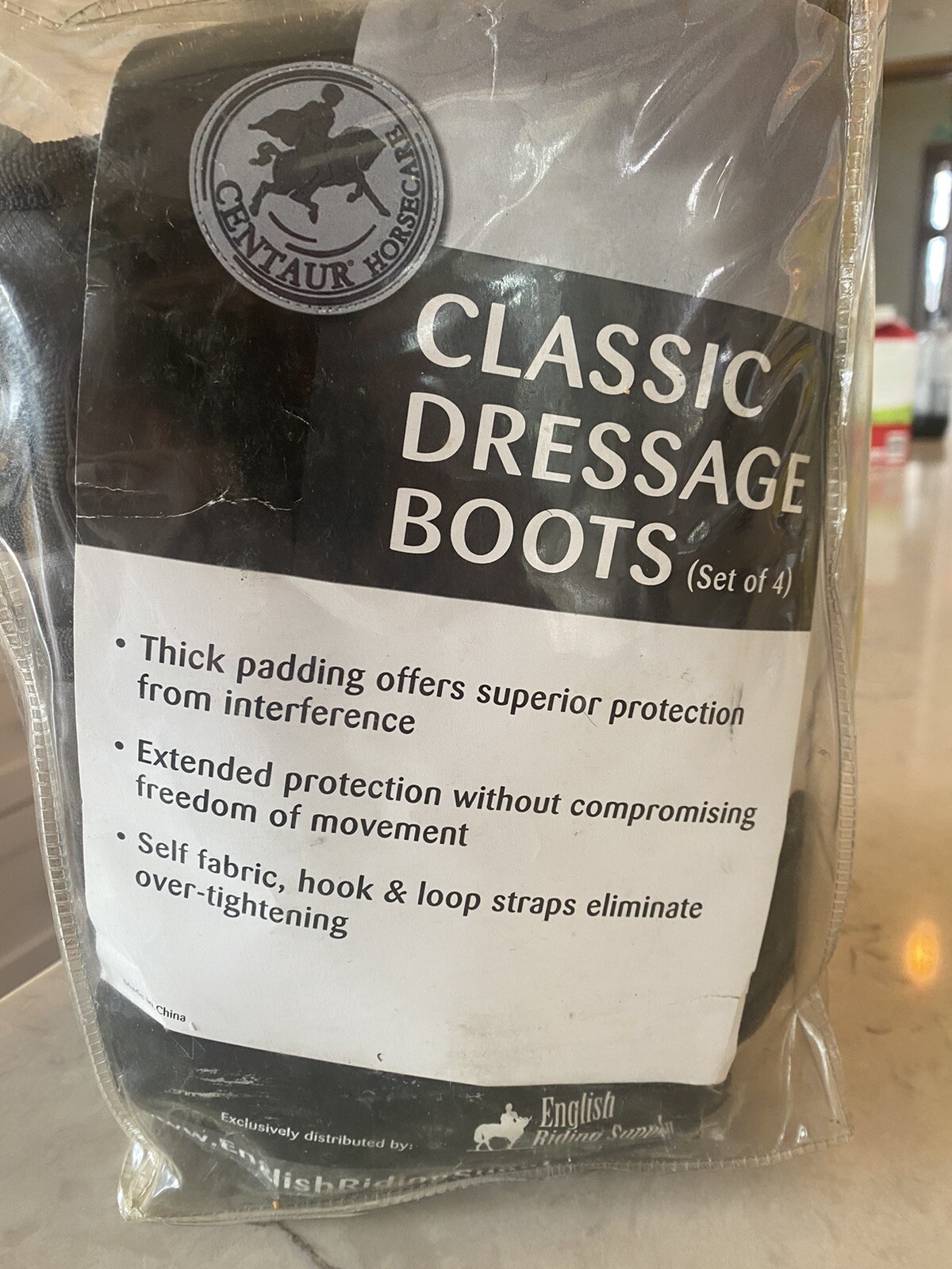Centaur Classic Dressage Horse Boots - Set of 4 -Horse size black | eBay