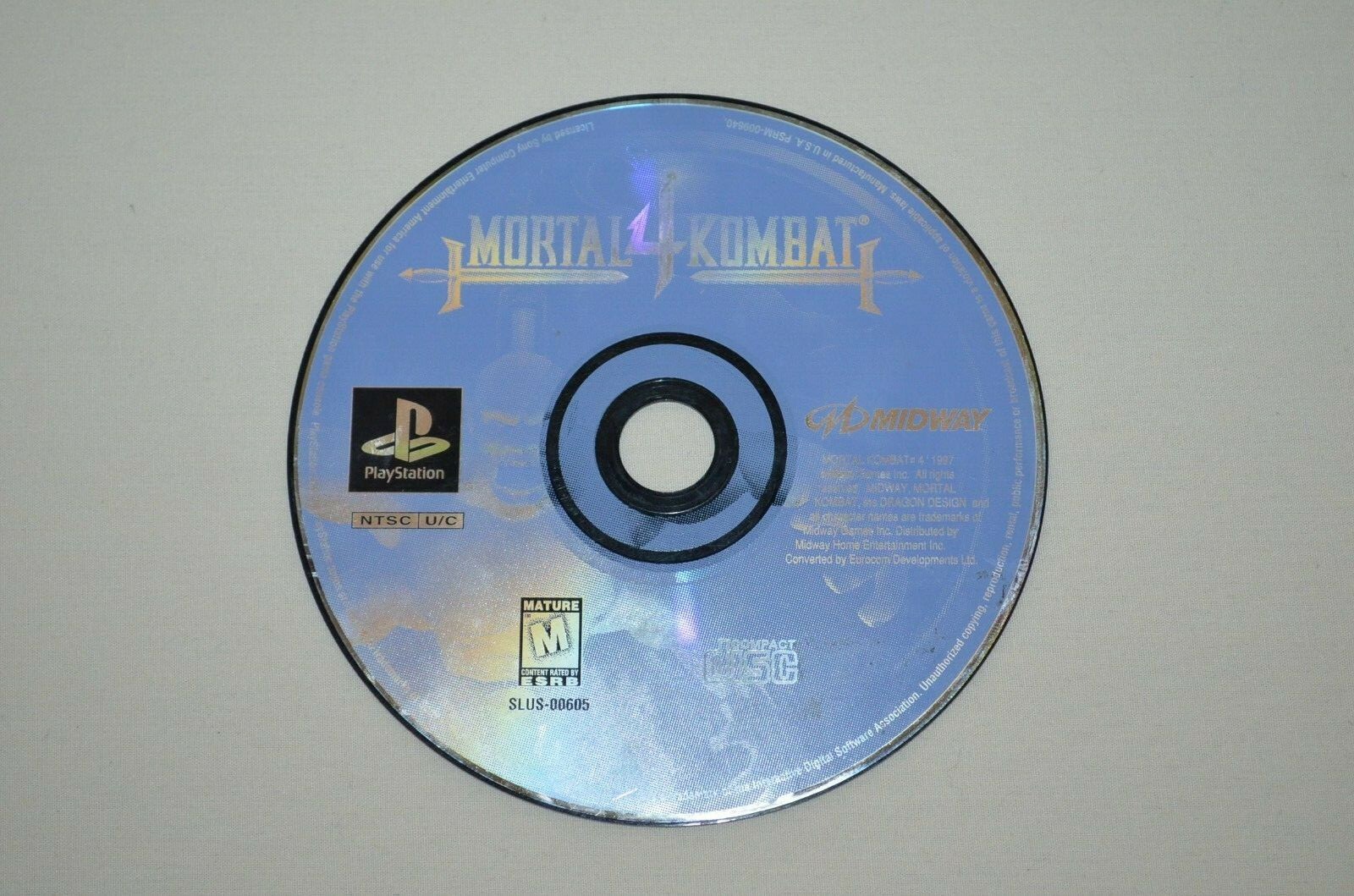 Mortal Kombat 4 - Sony PlayStation 1 Ps1 Game - Disc Only | eBay