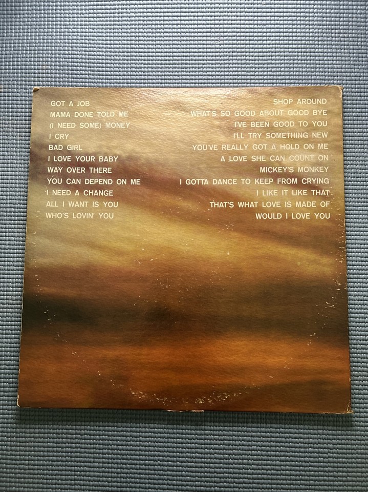 The Miracles Greatest Hits From The Beginning TAMLA TM254 Vintage Vinyl ...
