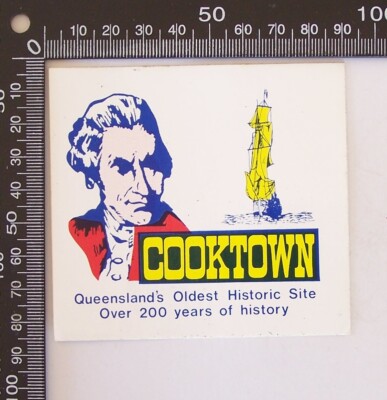 VINTAGE COOKTOWN QUEENSLAND TRAVEL SOUVENIR CAR TRUCK CARAVAN LUGGAGE ...