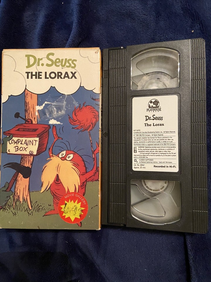 Dr. Seuss THE LORAX! Classic Vintage 1989 VHS | eBay