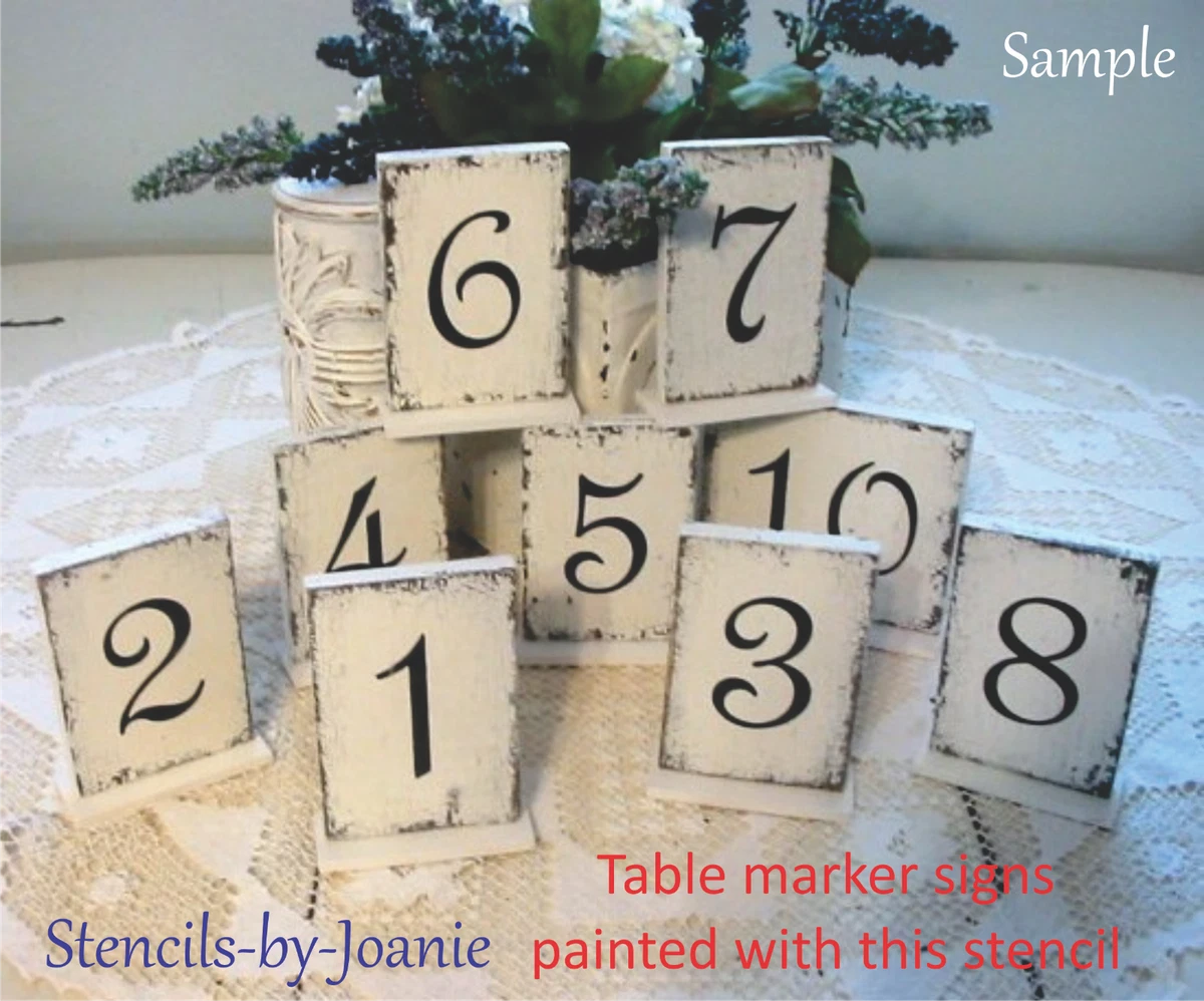 French Script Numbers