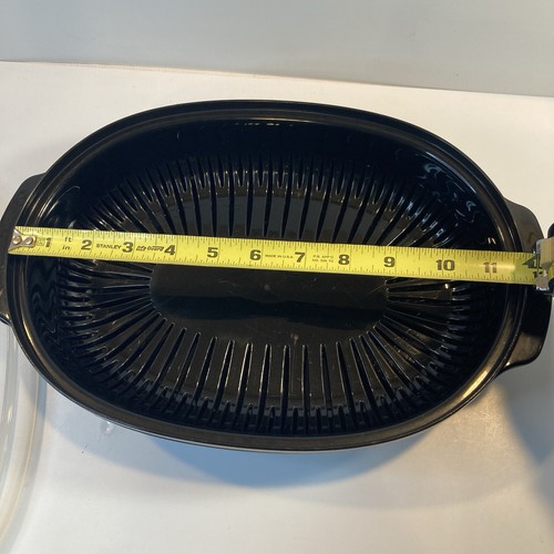 KitchenAid Black 9” x 13" Microwave Veggie Food Steamer 3 piece set | eBay