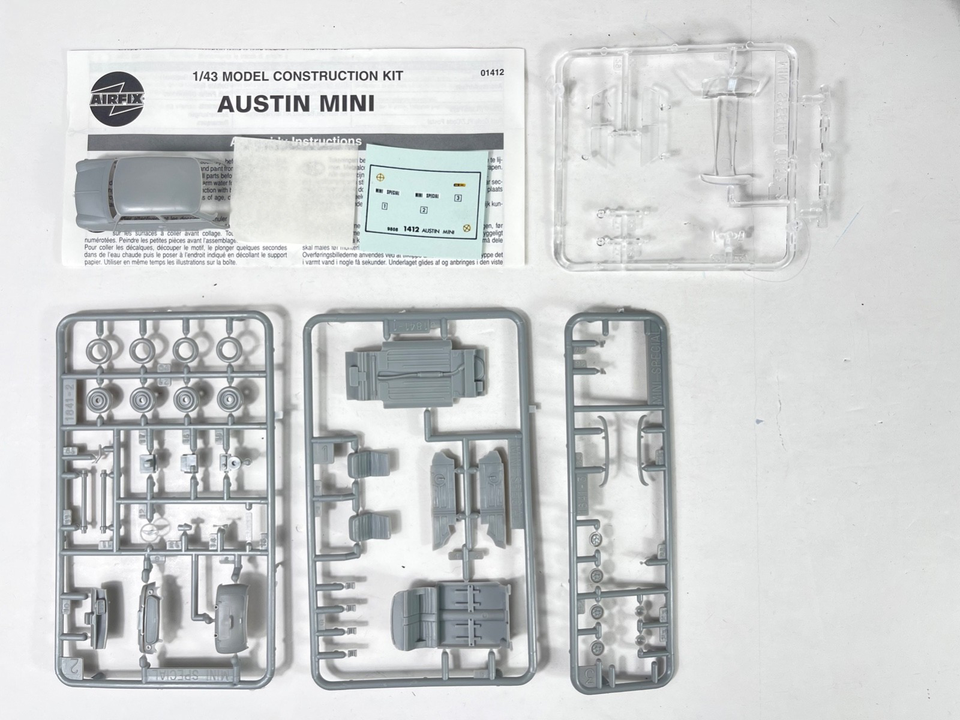 Airfix 01412 1:43 Scale Austin Mini Plastic Model Kit | eBay