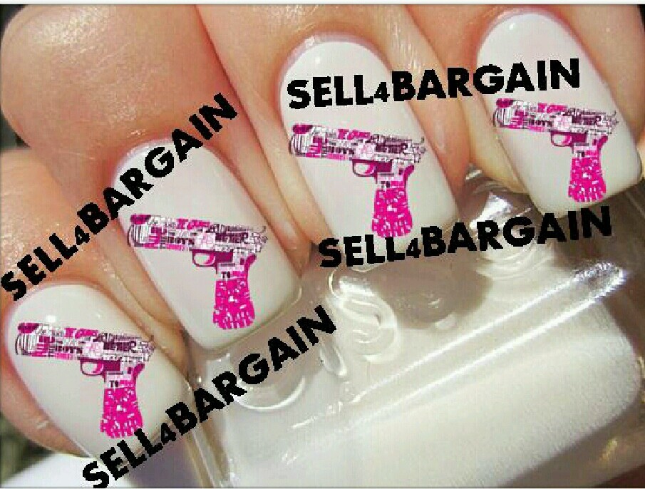 Pink Guns LOGO》Girls with Guns》SHOOTING BREAST CANCER》Tattoo Nail Art ...