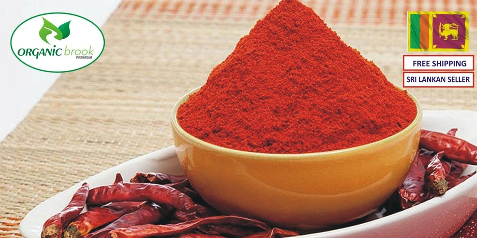 Ceylon Chilli Powder 100% Organic Natural High Premium A Grade Sri ...
