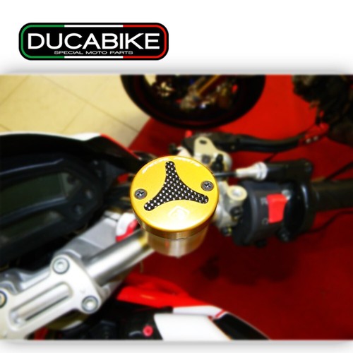Liquid Tank Caps in Light Alloy Gold TLS01B Ducabike Ducati Multistrada ...