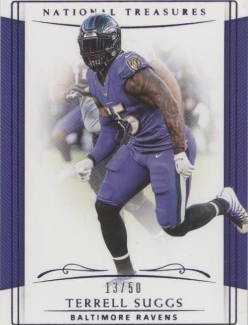 2018 Panini National Treasures - Terrell Suggs #2 Purple /50 for sale ...