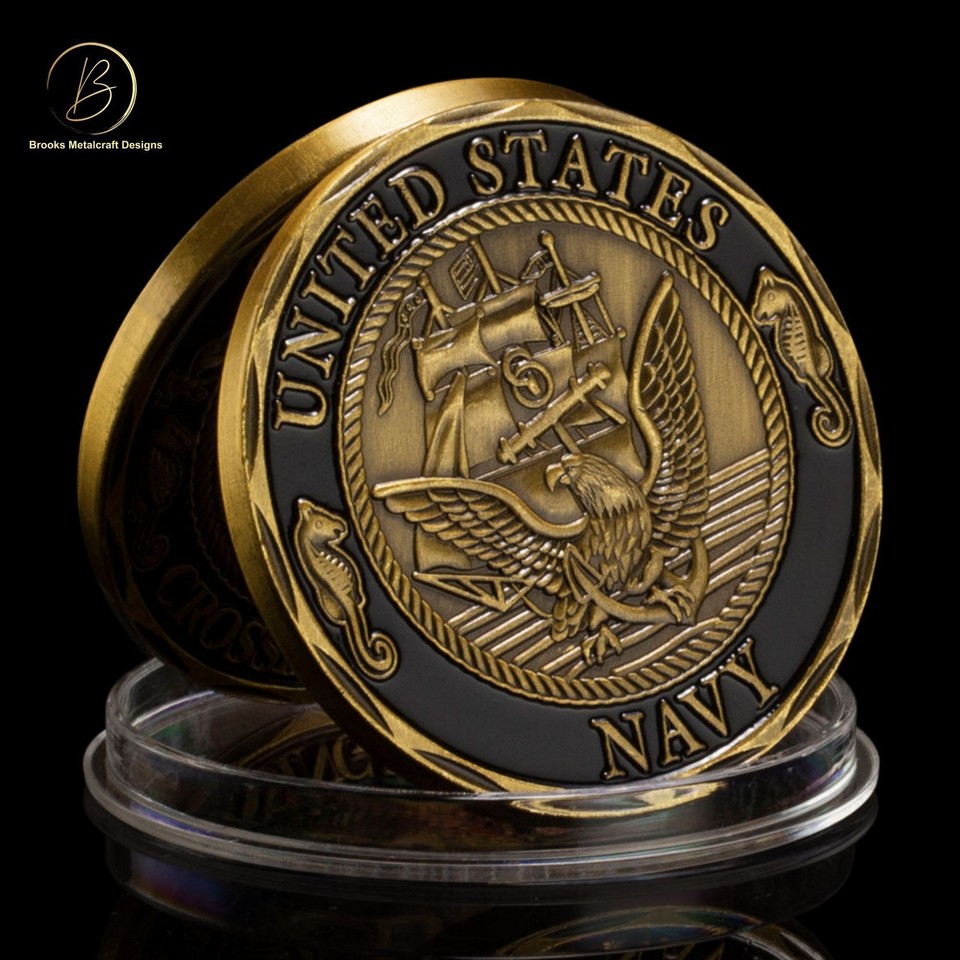 Navy Shellback Crossing the Line Sailor Commemorative Challenge Coin | eBay