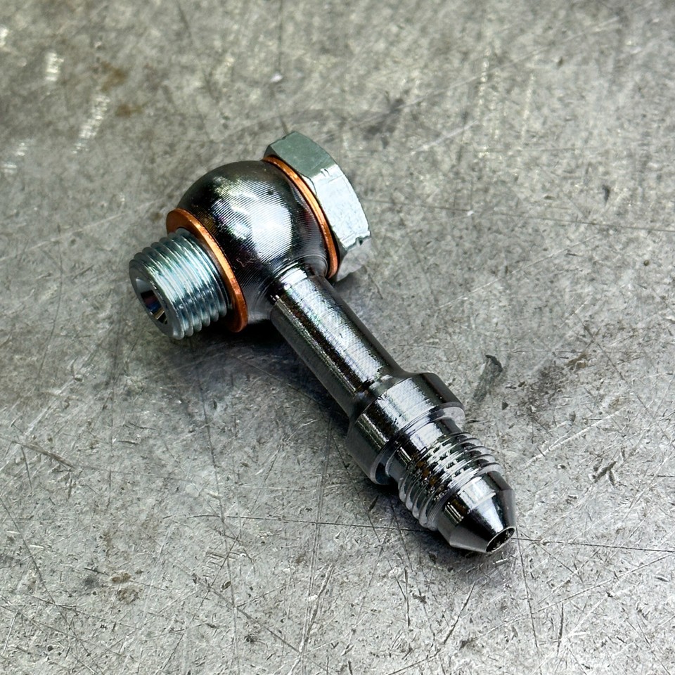 1 Steel Banjo Extension Fitting M10 x 1.0 (Metric 10mm) to 3AN -3 AN3 ...