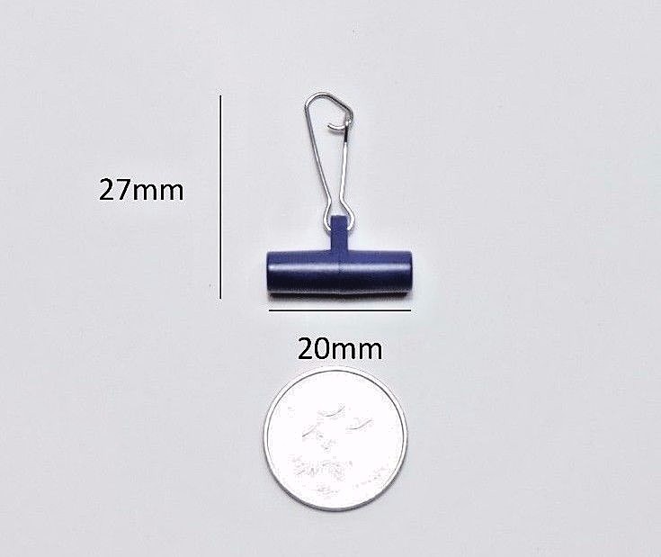 50 RUNNING SINKER CLIPS SMALL EASY RIG DUO FISHING EZY RIG BLUE | eBay ...