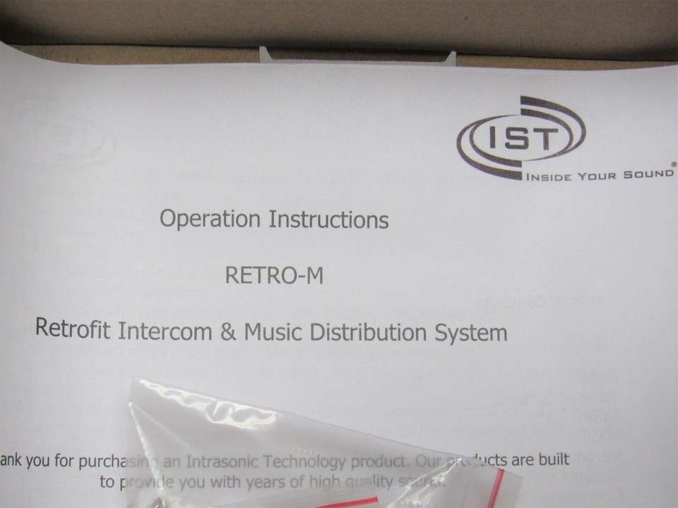 Master IST RETRO-M & MTP Trim IntraSonic Home AM/FM Intercom System ...