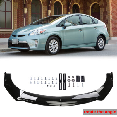 For Toyota Prius C Front Bumper Lip Splitter Spoiler Body Kit Glossy ...