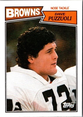 1987 Topps Dave Puzzuoli #95 Cleveland Browns Football Card | eBay