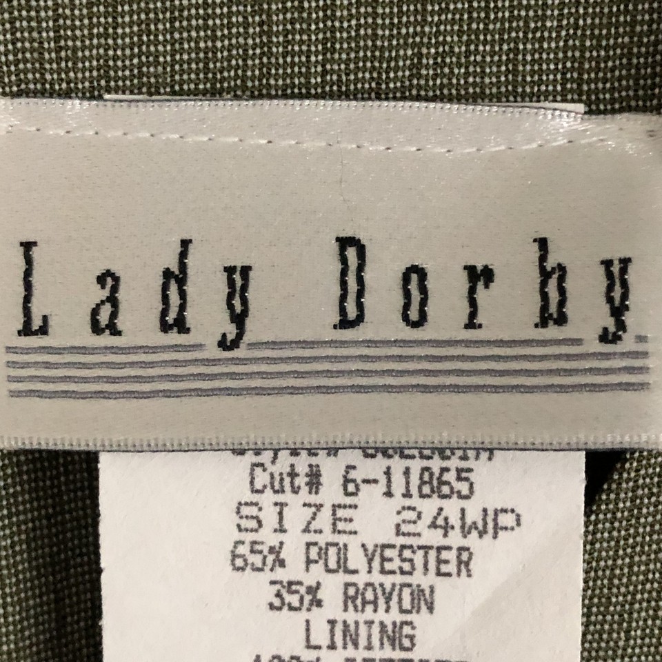 Lady Dorby Dress Womens 24WP Green Floral Print Pleated Midi Short ...