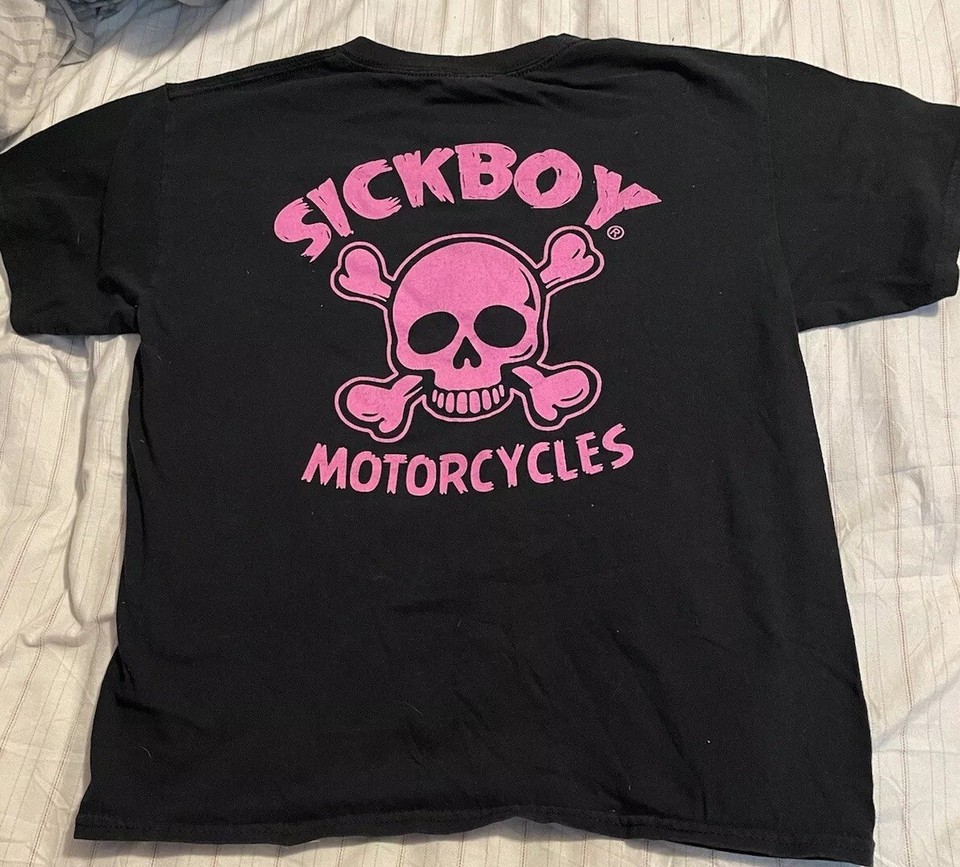 Sick boy motorcycles T Shirt Youth Medium My Daddy Is a Sickboy Pink ...