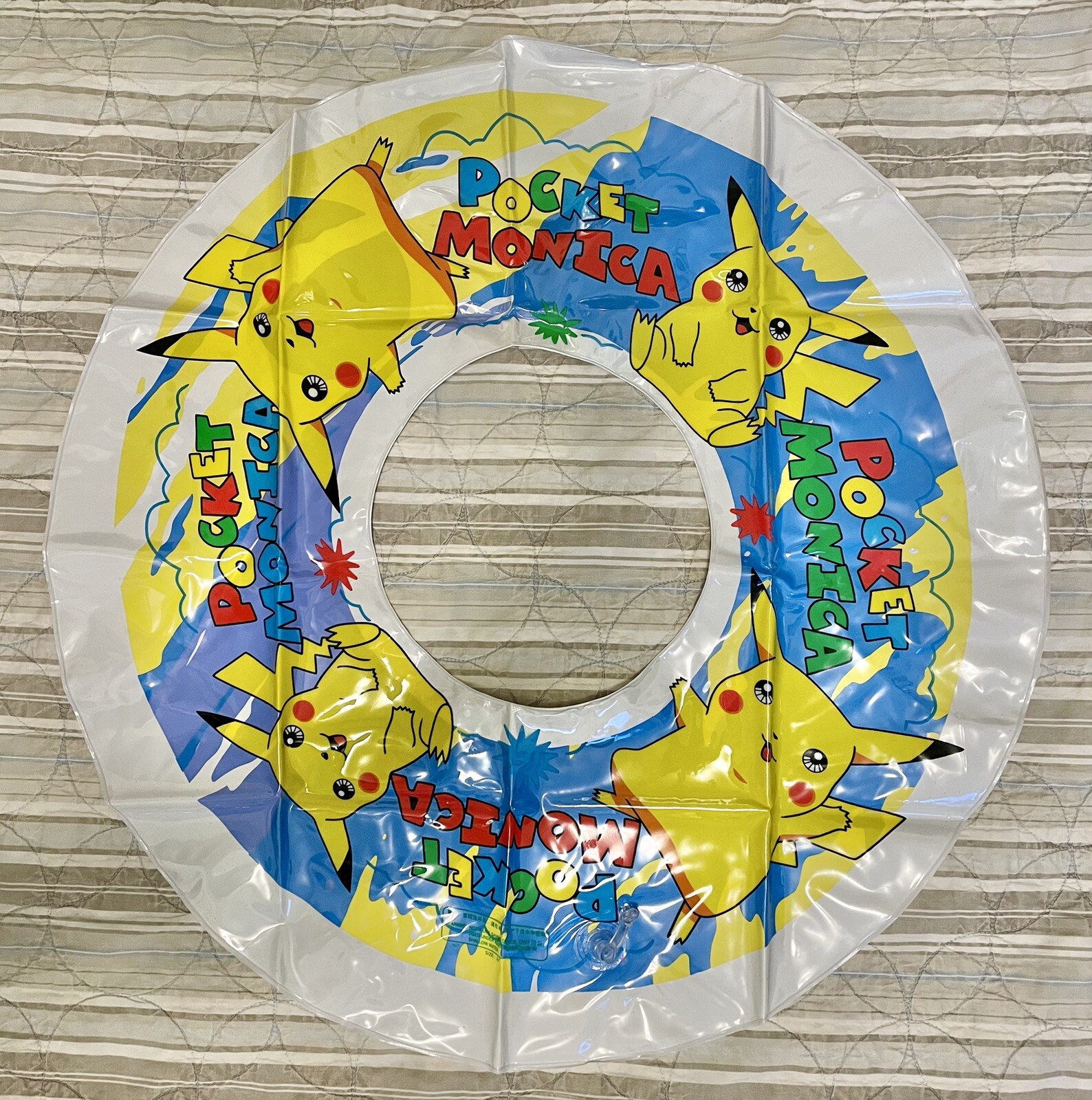 Vintage Pokémon Pocket Monica Pikachu Inflatable Inner Tube | eBay