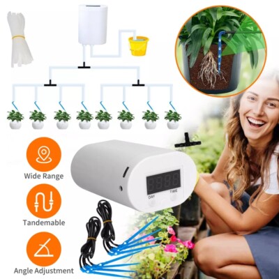 Automatic Watering System Plant Drip Irrigation Kit Holiday Plant ...