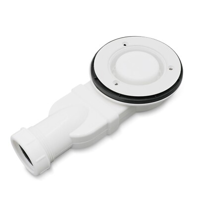 90mm Shower Tray Waste Easy Clean Universal Multi-Fit Shower Trap White ...