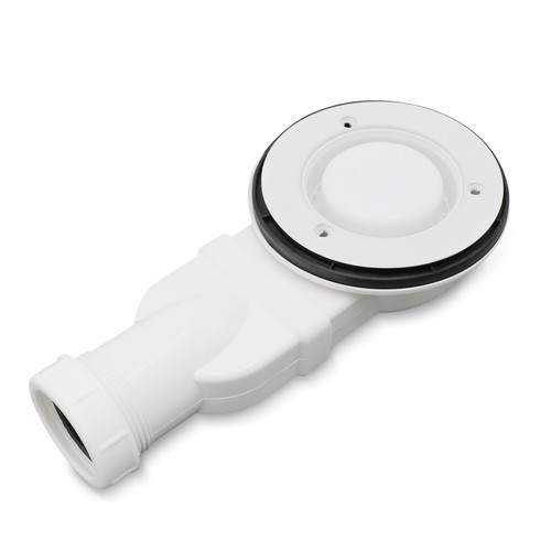 90mm Shower Tray Waste Easy Clean Universal Multi-Fit Shower Trap White ...