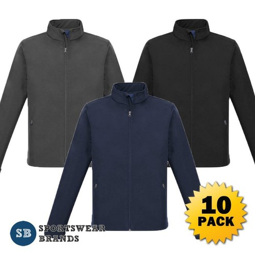 10 x Mens Apex Lightweight Softshell Jacket Winter Work Casual Budget ...