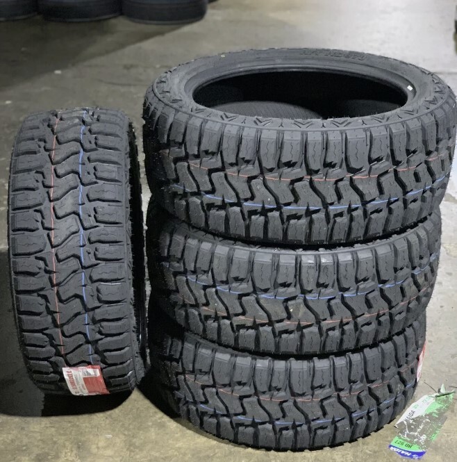 4x 24x12 Hardcore HC101 Wheels with Tires package Chrome 8x6.5 RAM ...