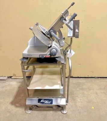 "HOBART 2812" DELI MEAT SLICER WITH FACE TO FACE ROLLING STAND ON ...