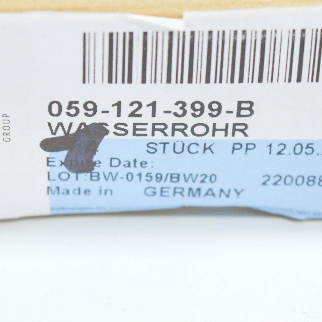 Audi Q7 4L Left Coolant Pipe Hose Tube 059121399B GENUINE 2015 for sale ...