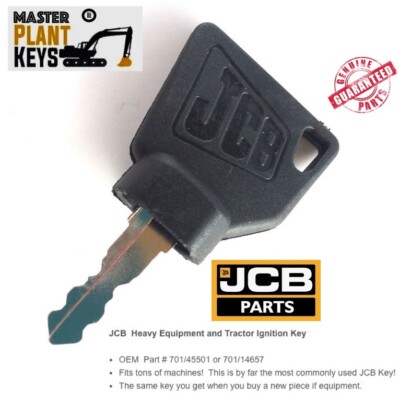 JCB Equipment Ignition Master Plant Key OEM Logo 701/45501 Genuine OEM ...