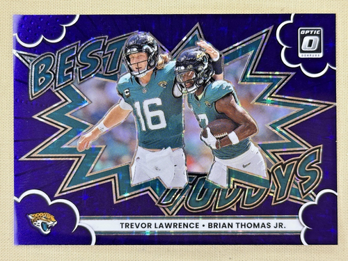 2025 Donruss Optic Trevor Lawrence Brian Thomas Purple Stars FOTL 1/25 ...